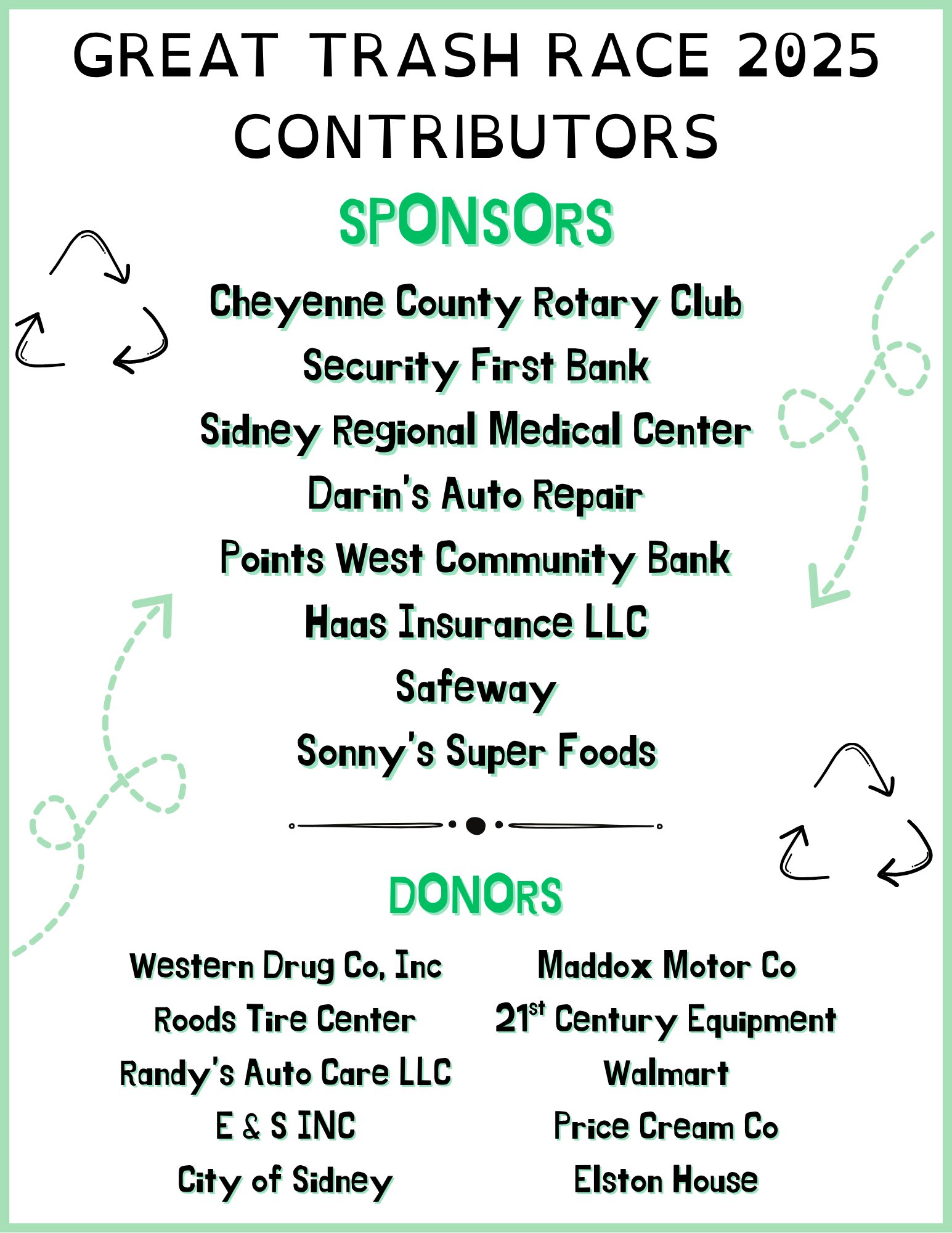 Sponsors – Keep Sidney Beautiful
